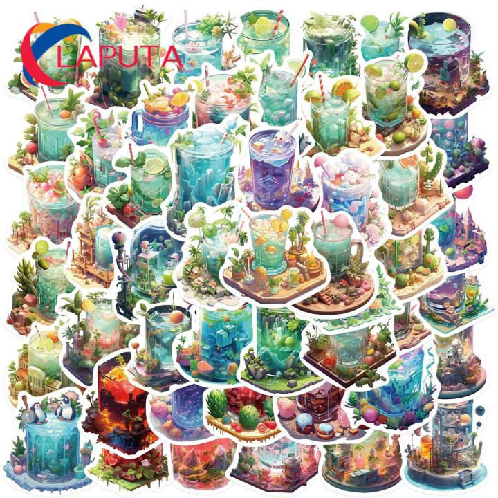 Waterproof Pvc Stickers Vintage Waterproof Stickers Set 50pcs ...