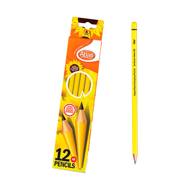 Atlas Pencil HB Sun Flower Yellow | Daraz.lk