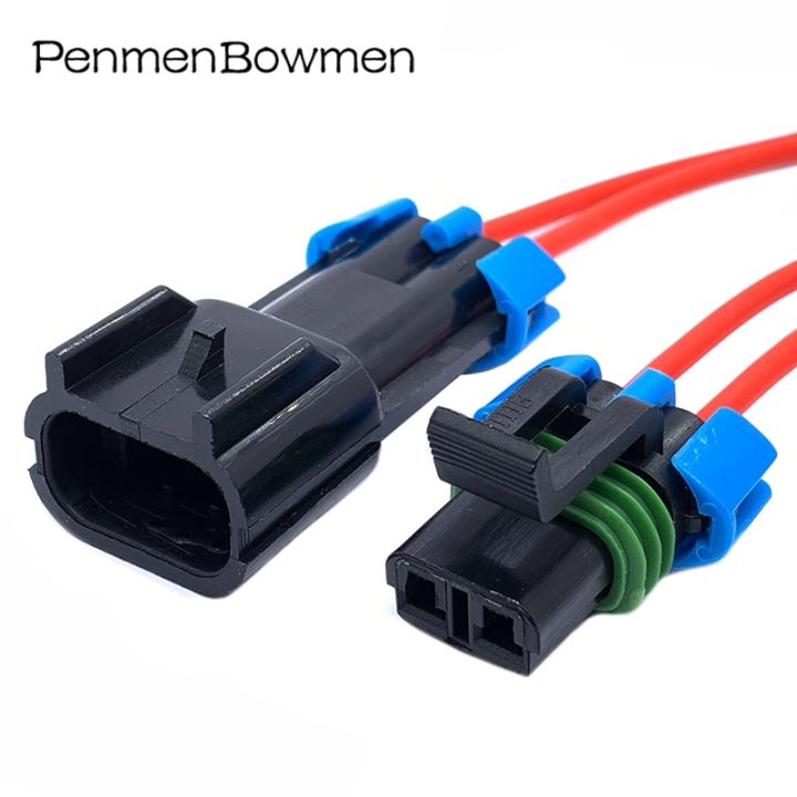 2Pin 15300027 Delphi GM Weather Pack Sensor Fan Plug Auto Waterproof ...