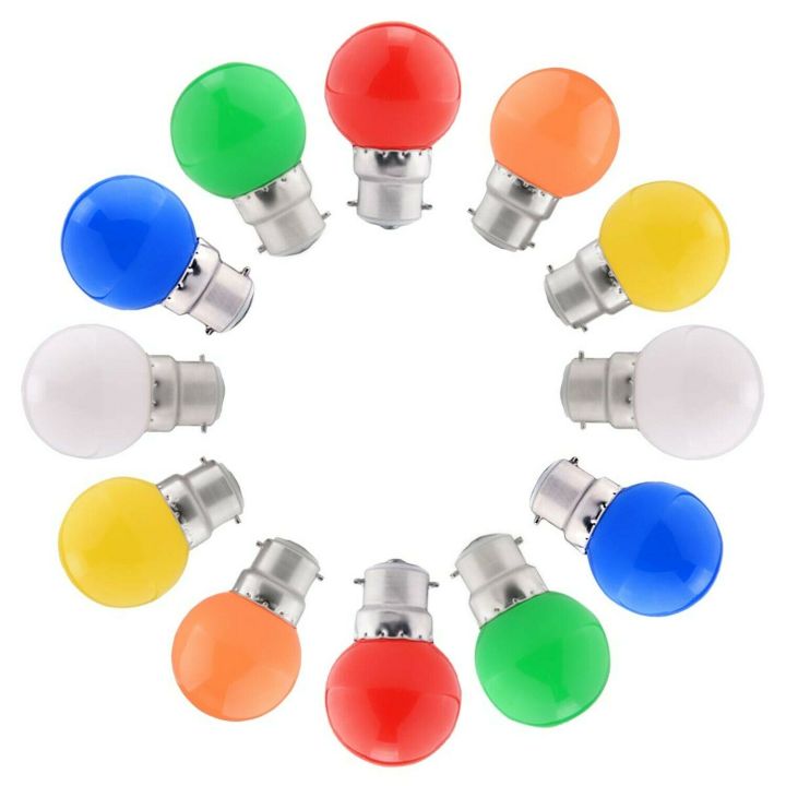 1W LED B22 COLOUR Bulb Night Bulb LAMP ,Vesak Bulb(WHITE ,BLUE ,RED ...