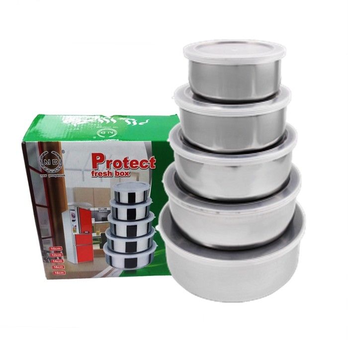 Stainless steel protect fresh box (5 pieces), High Quality Stainless ...
