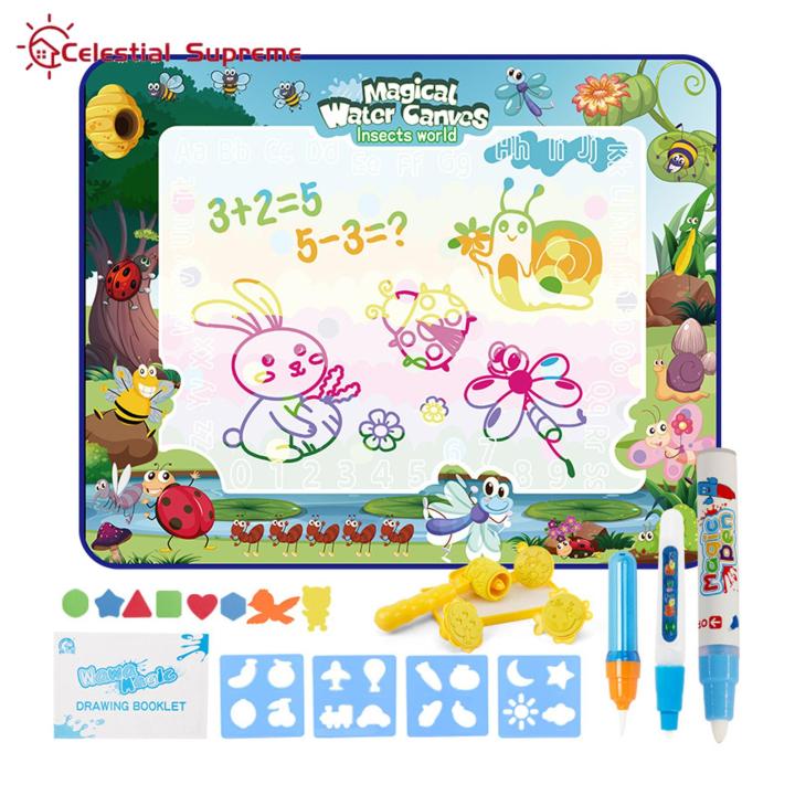 Coloring Doodle Mat Cartoon Shape Toddler Magic Doodle Color Draw Board ...