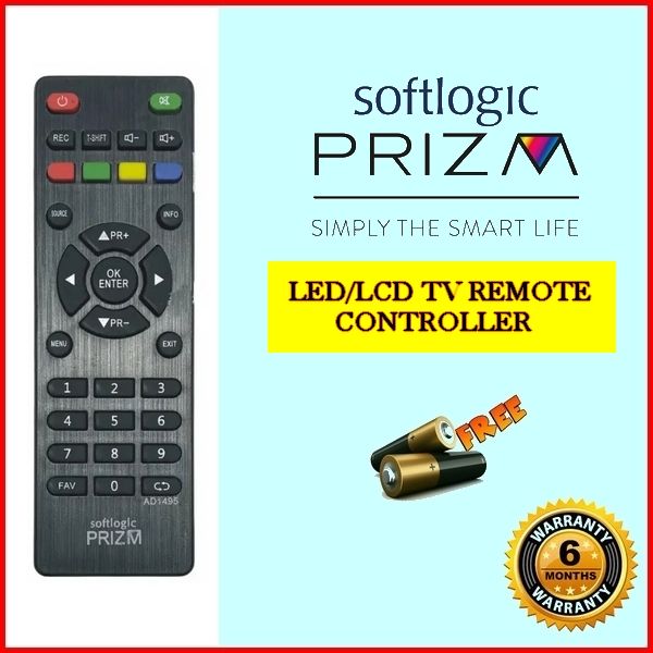 Softlogic Prizm TV Arpico LCD/LED remote Control AD1495 Mini & Free ...
