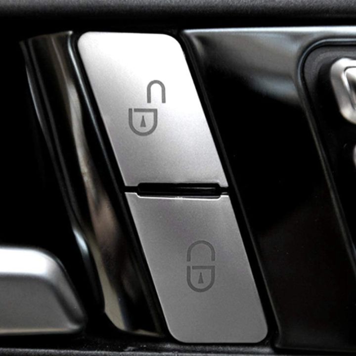 24Pcs Car Door Seat Memory Lock Buttons Covers Stickers for Mercedes ...