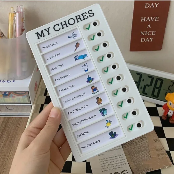 Daily Task Planning Board Reusable Memo Checklist DIY Children's Good ...