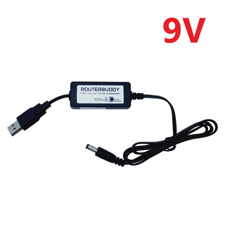 USB to DC 9V Power Cable 5V to 9V Adapter Cable Step up Power Converter ...