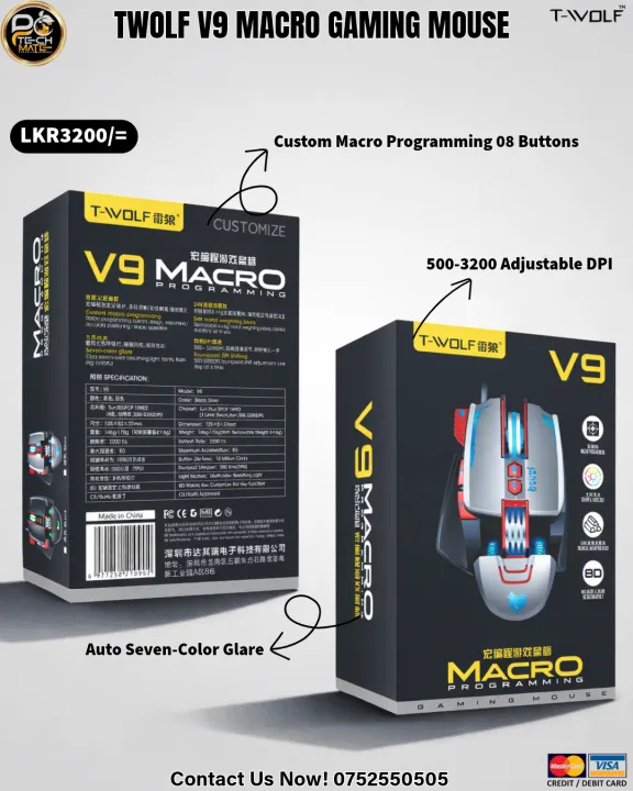Twolf V9 Gaming Macro Mouse | Daraz.lk