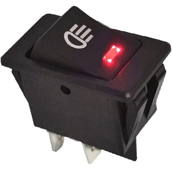 Rocker 4 Pin Red LED Fog Light Toggle Switch 35A/12V 18A/24V | Daraz.lk