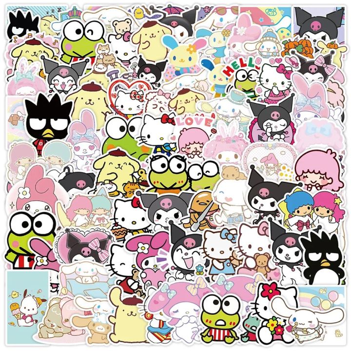 Ineverlefte 10/30/50/100pcs Sanrio Cartoon Stickers Kawaii Girls Kuromi ...