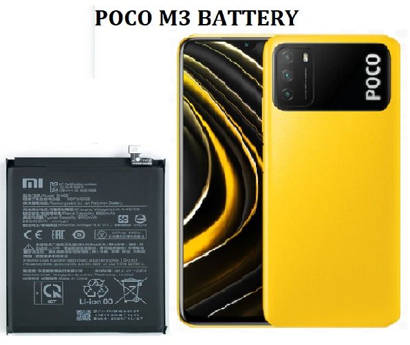 REDMI POCO M3 Battery, Model: BN62 High Quality A Grade Replacement ...