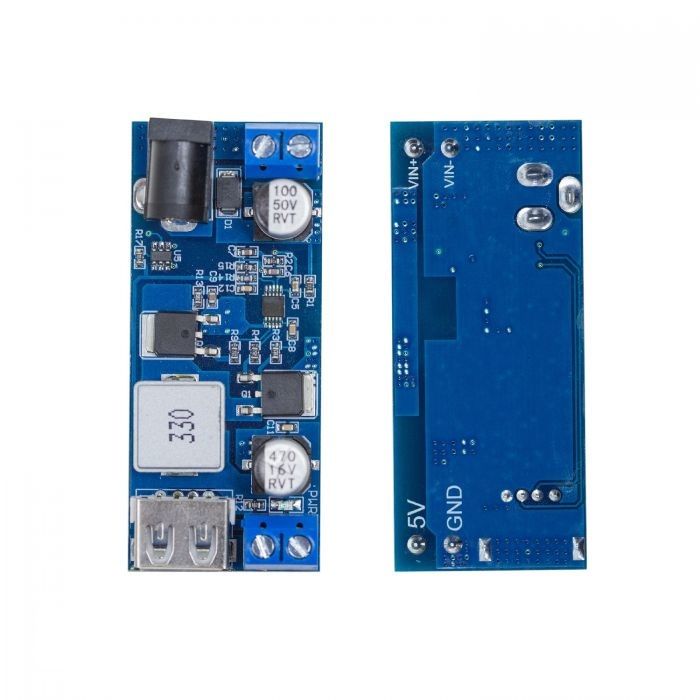 DC 9V 12V 24V to DC 5V 5A Buck Converter Module, 9-36V Step Down to USB 5V Transformer Dual ...