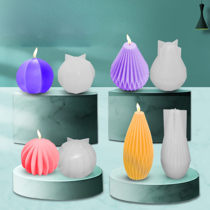 Silicone Line Model Wax Mould Mold Simple Pear Shape Diy Candle | Daraz.lk