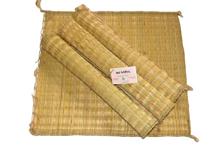 MONTISA Pooja mat for Sitting Made by kusha Grass,madurkathi aasana ...