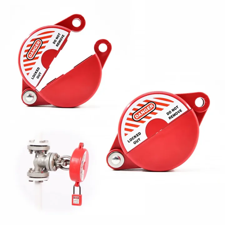 2Pcs Ball Valve Lockout Globe Gas Tank Valve Gate Valve Safety Lock ...
