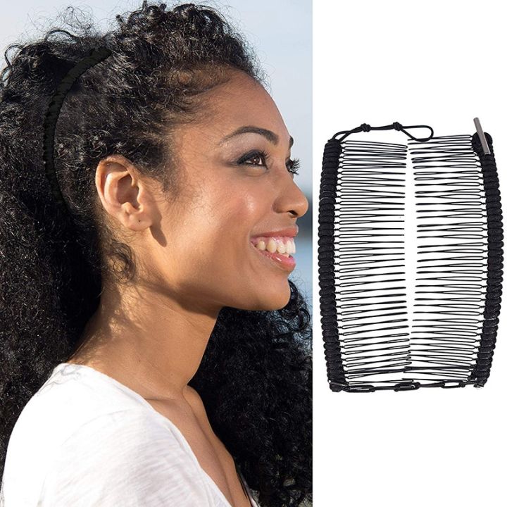 Stretch Banana Clip Double Side Lazy Women Hair Comb Easy Thick Curly ...