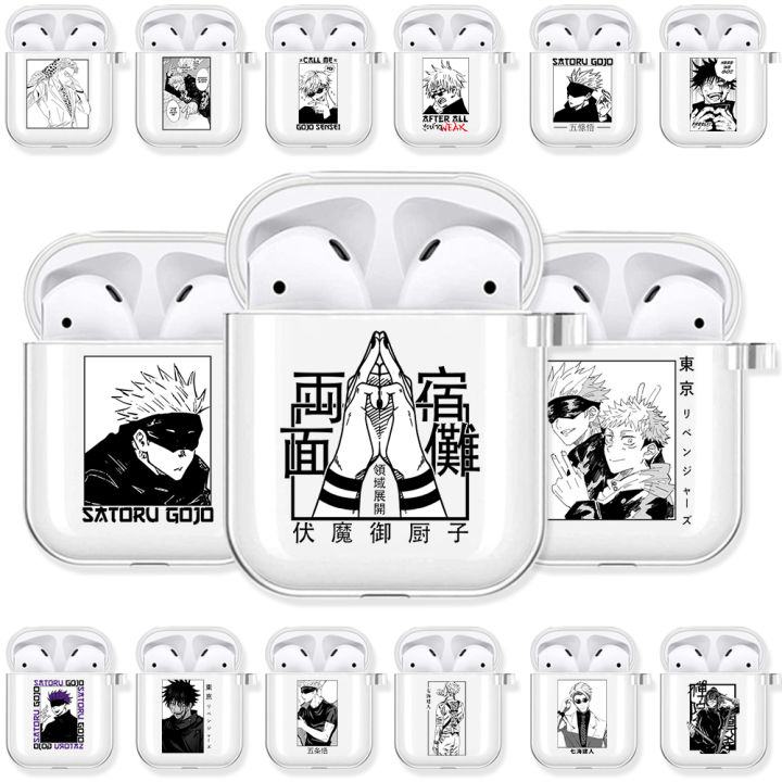 Jujutsu Kaisen Anime Transparent TPU Case for Airpods Pro 2 1 3 Sukuna ...