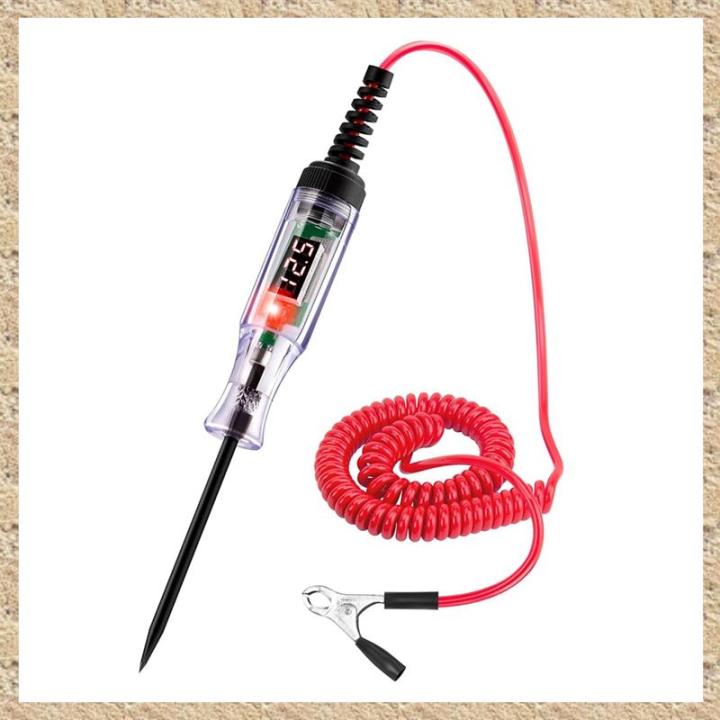 Test Light Automotive 5-90V Digital LED Circuit Tester with Voltage ...
