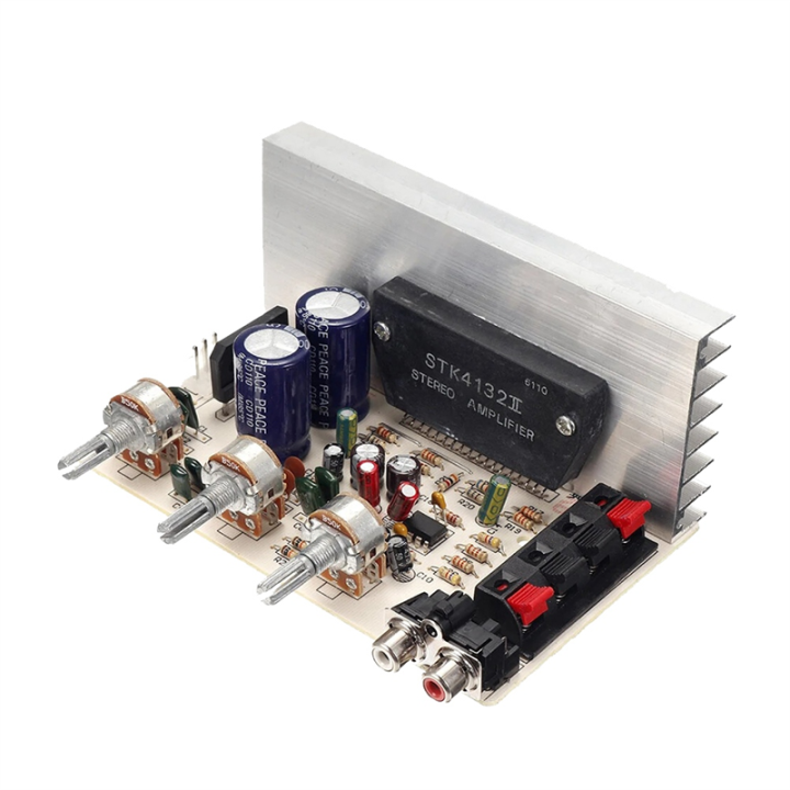 DX-0408 STK Amplifier Board 50Wx2 Dual Channel Amplifier Board AC Dual 15V-18V DIY Amplifier ...