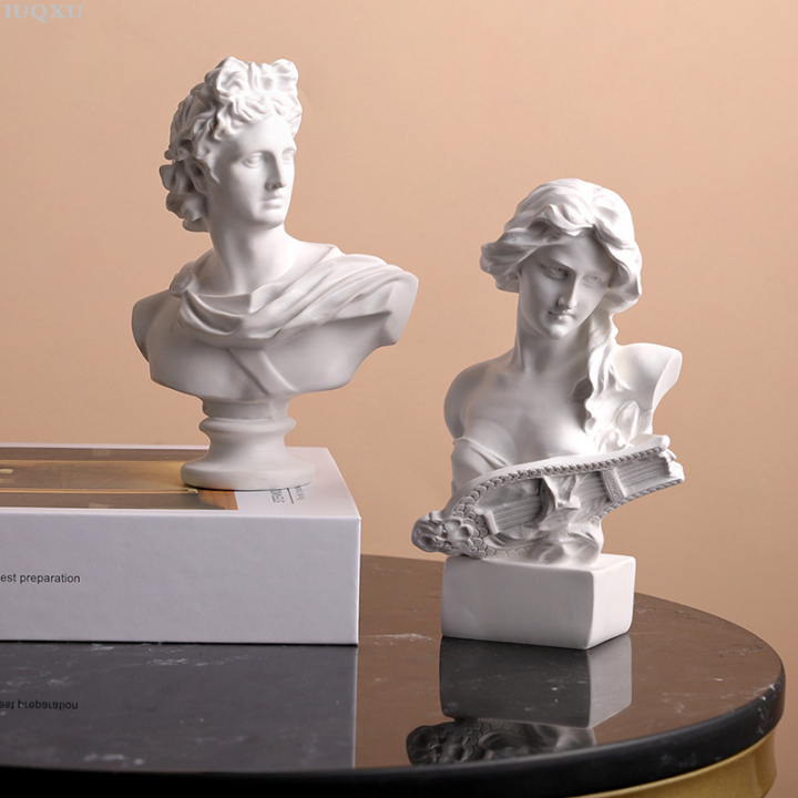IUQXU Figurines Home Decor Greek Statue Art Mini Ornaments Resin ...