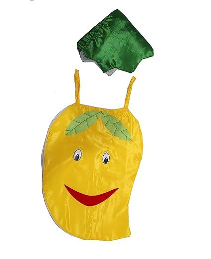 Kaku Fancy Dresses Fruit and Vegetable Costume Cutout with Cap For Kids ...