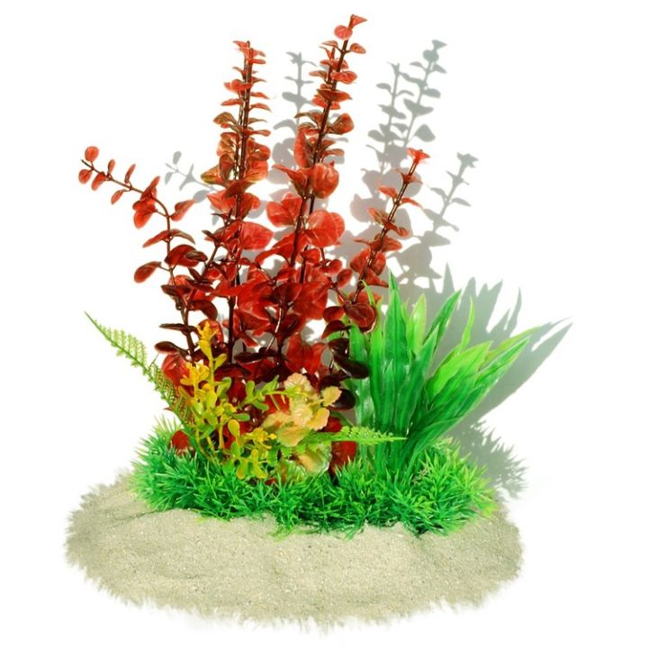 Aquarium Plant Green bush, Artificial Aquatic Plants Small Aquarium ...