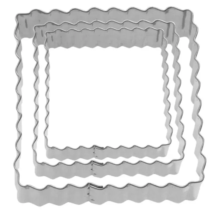 Square Wavy Edge Cookie Cutters | Daraz.lk
