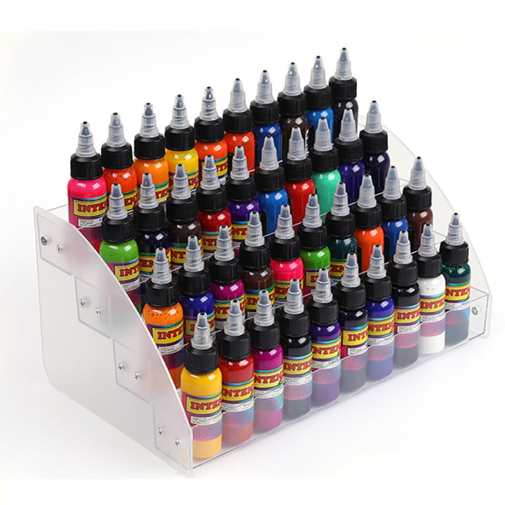 Professional Tattoo Inks Holder Display Stand Pigment Rack Fix On The ...