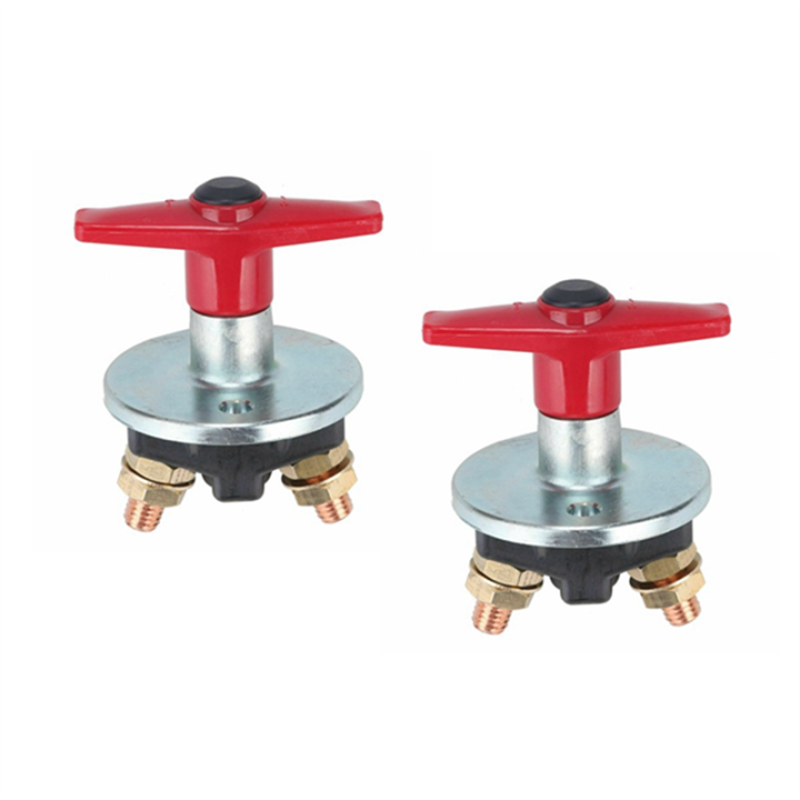 2PCS 1500 Amp Fixed Key Battery Isolator Cut Off Kill Switch 12V / 24V ...