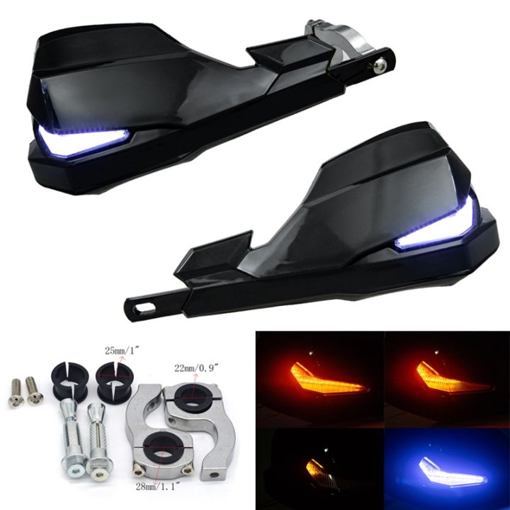Universal Motorcycle Handguards 22Mm-28Mm Handlebar Protector with Led ...
