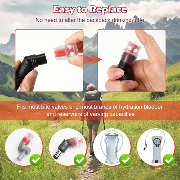 4 Packs Bite Valve Replacement Sheath for Water Bladder, Packs ...
