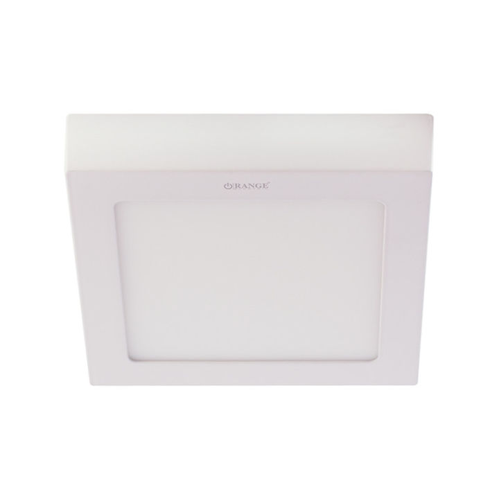 ORANGE LED Panel Light 12W Square Frame-Surface Daylight 6500K with ...