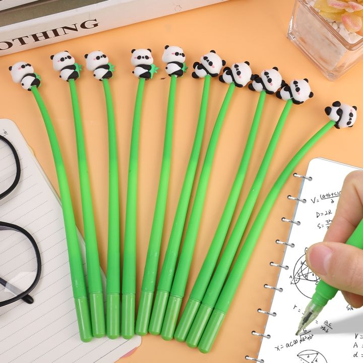 Creative Panda Neutral Pen/ Soft Silicone Rose Ballpoint Pen/ PVC Candy ...