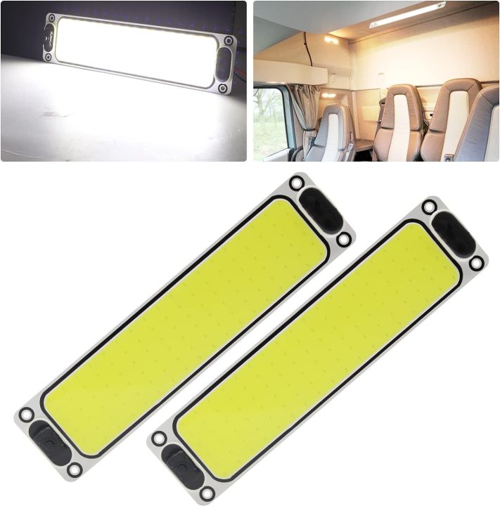 2PCS COB Car LED Interior Light 16w 108 LED Universal Auto Car Ceiling ...