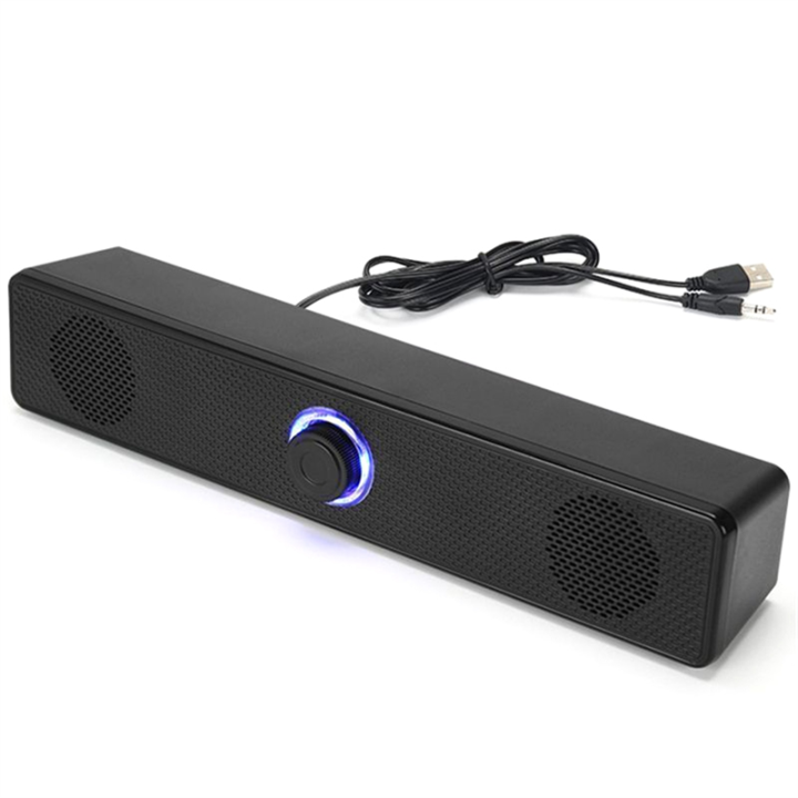 PC Soundbar Wired/Wireless Bluetooth Speaker USB Powered Soundbar for ...