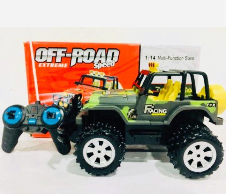 RC Car Off Road Remote Control Jeep Army Jeep Large Monster Size Jeep ...