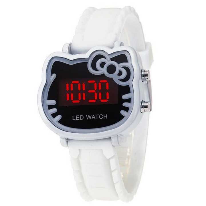 【BestGO】Hello Kitty Watch Women Led Digital Cartoon Wrist Watches ...