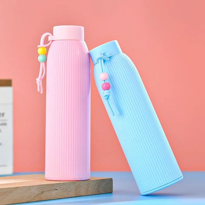 Glass Water Bottle With Handle Beautiful Colours Darazlk