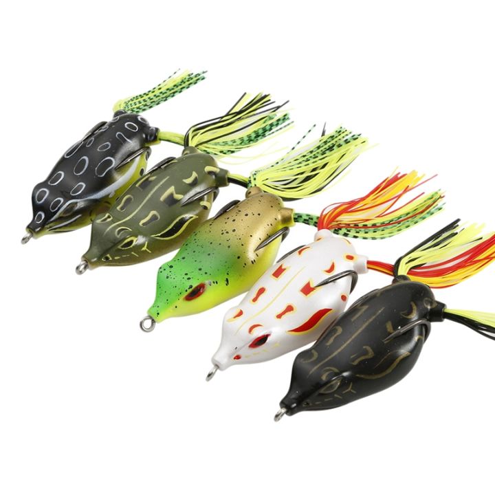 【FJF Store】7cm 19G Frog e Bait Fishing Soft Lure Spinner Squid Thunder ...