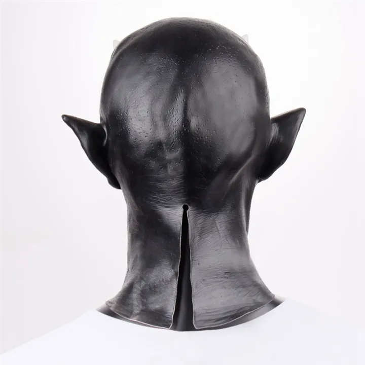 Party Halloween Devil Horn Mask Latex Headset Cosplay Horror Ghostface ...