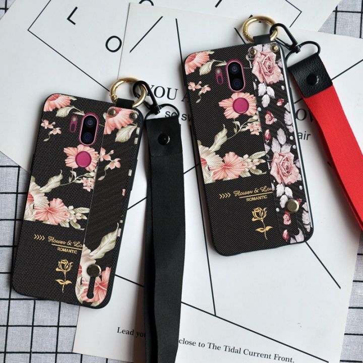 Luxury Rose 3D Stand Strap Cover For LG Optimus G5 G6 G7 ThinQ 3D ...
