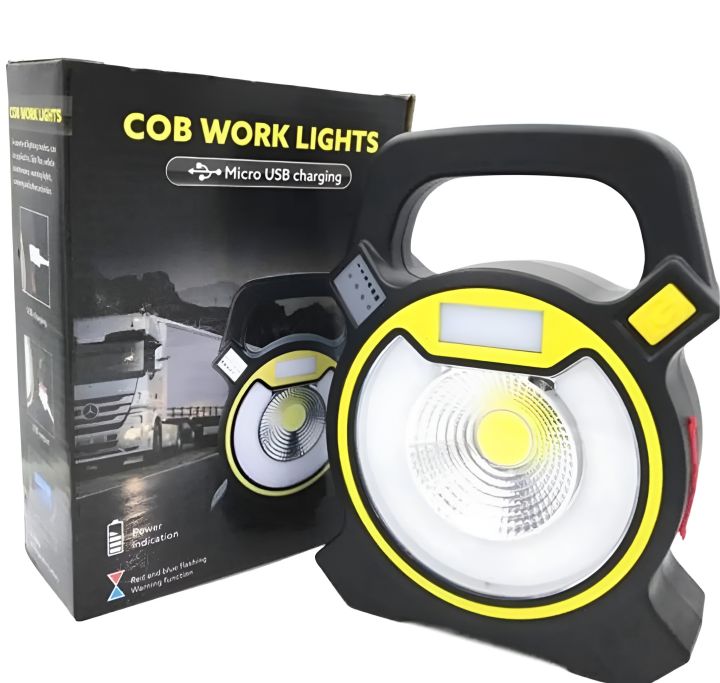High-quality super bright LED work light with inbuilt solar ...
