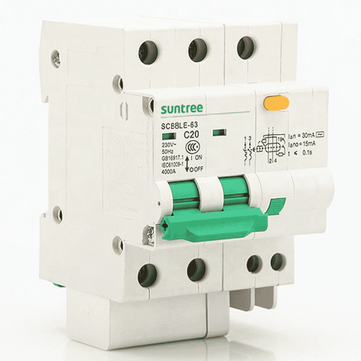 SUNTREE RCBO (RCCB + MCB ) 32A 30MA RCBO SCB8LE-63 Circuit Breaker ...