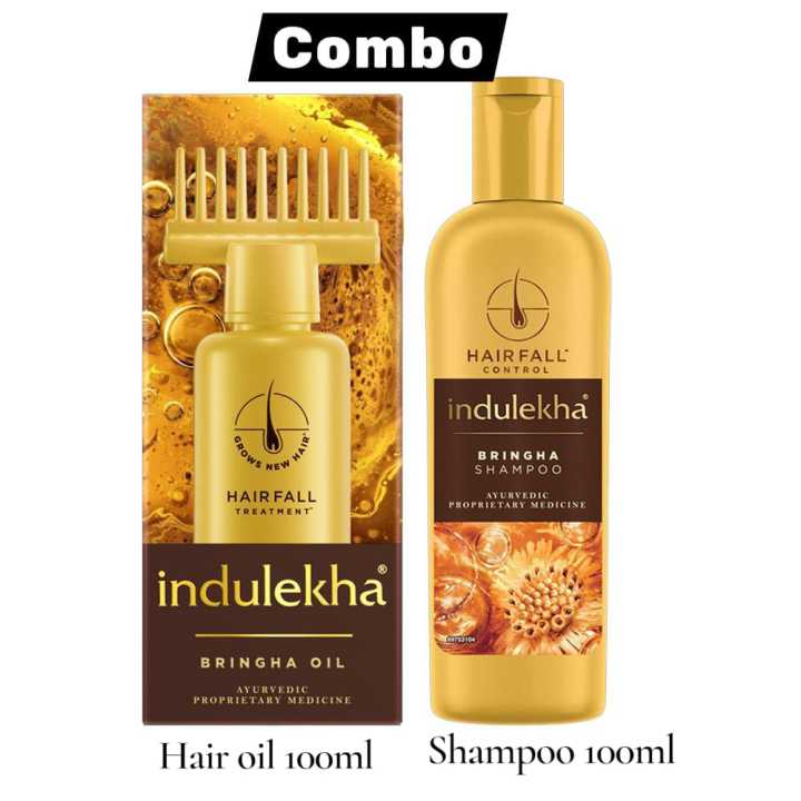Indulekha Combo ( Hair oil 100ml + Shampoo 100ml ) | Daraz.lk