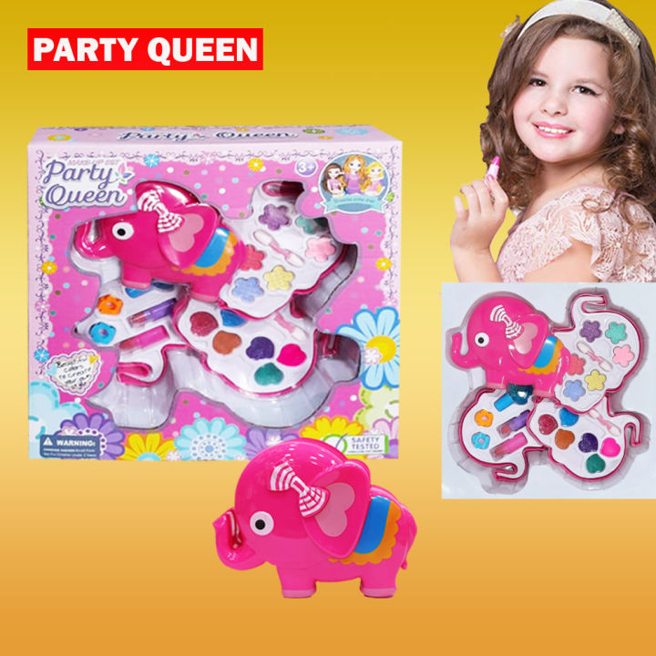 Set of children. decor. Cosmetics elephant (Shadows 6, lipstick 2, nail ...