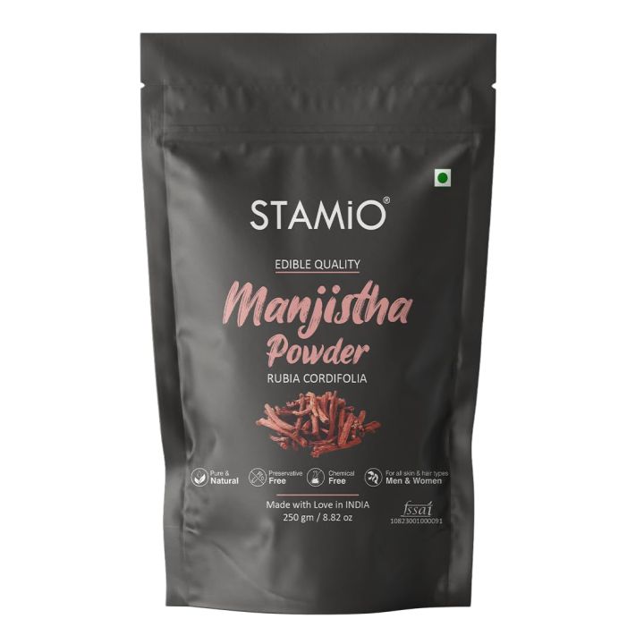 STAMIO Manjistha Powder 250 gm | Pure Natural Rubia Cordifolia | Majith ...
