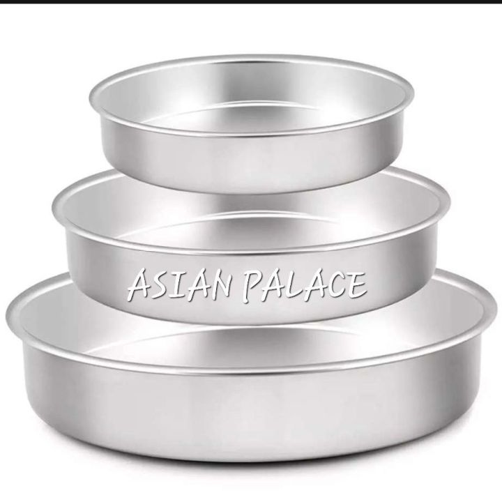 Round Cake Tray Set (3pcs) | Daraz.lk