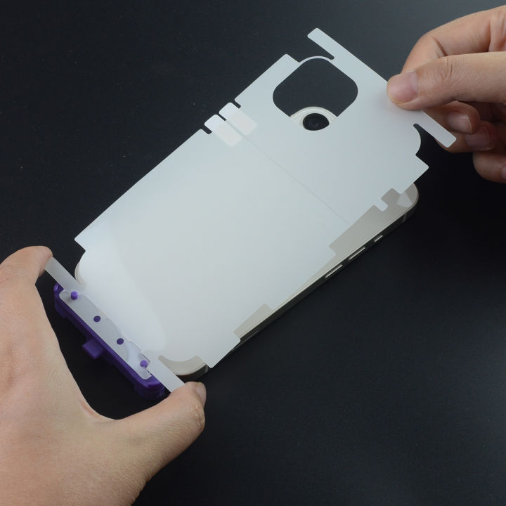 Full Cover Back Hydrogel Screen Protector for iPhone 15 11 12 13 14 Pro ...