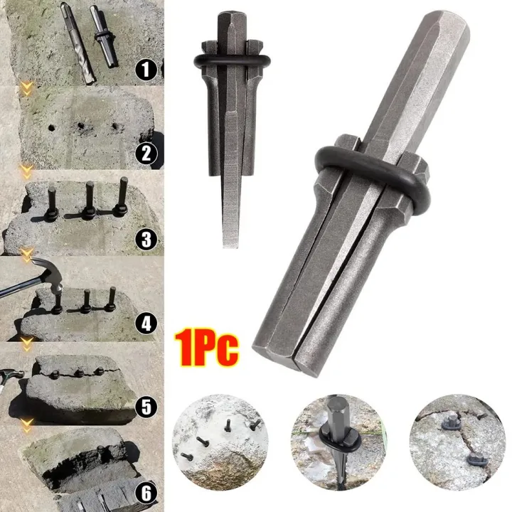New Wedge Stone Splitter Multipurpose 16mm/18mm Rock Splitters Heavy ...