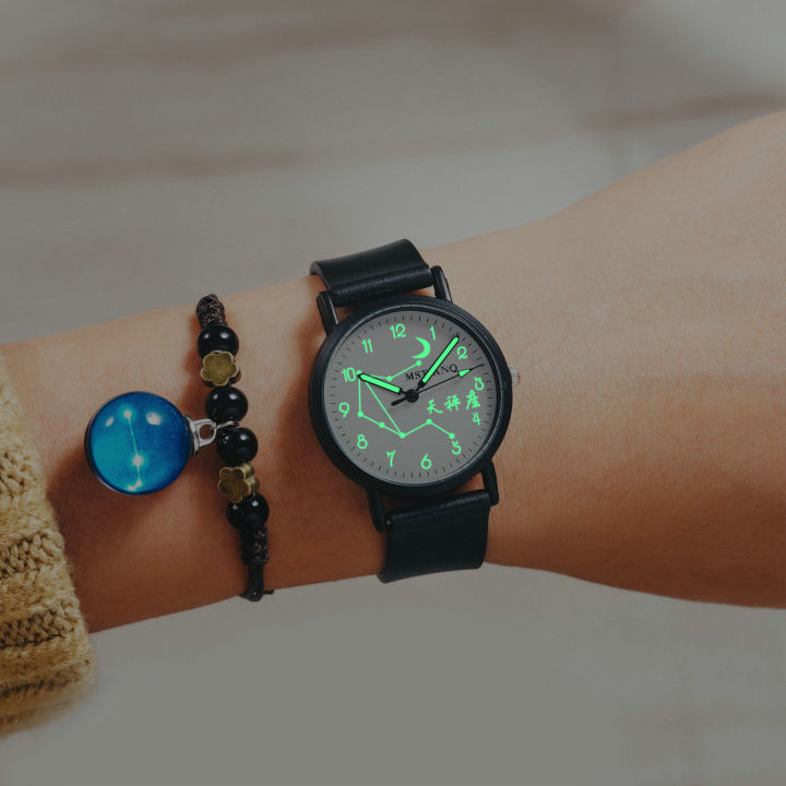 Twelve Constellation Watch Female Student Simple and Compact Artistic ...