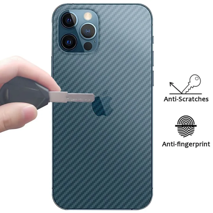 Carbon fibre back sticker for iPhone 12 pro | Daraz.lk
